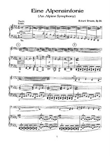 Eine Alpensinfonie, Op.64 by R. Strauss - sheet music on MusicaNeo