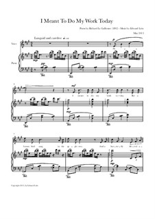 Calendar Songs: 1. I Meant To Do My Work Today (High Voice & Piano) by ...