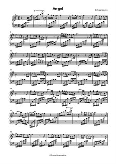 Angel, sheet music for piano, collection 2 by Krasnoukhov-music on ...