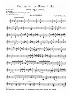 Study on the Down Stroke by G.(. Sgallari - free download on MusicaNeo