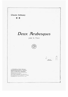 Complete set (Two Arabesque, L.66) by C. Debussy - sheet music on MusicaNeo