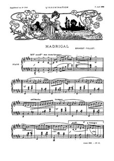Madrigal by E. Gillet - sheet music on MusicaNeo