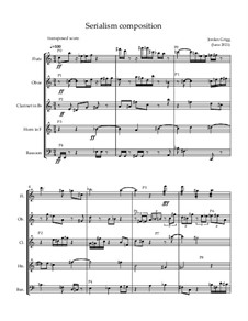 Serialism composition by J. Grigg - sheet music on MusicaNeo