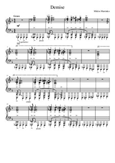 Demise by M. Martinko - sheet music on MusicaNeo