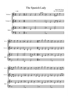 The Spanish Lady by folklore - sheet music on MusicaNeo