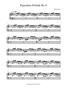 Figuration Prelude No.6 by R. Cano - sheet music on MusicaNeo