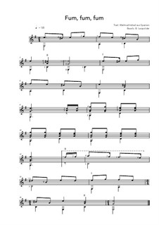 Fum, Fum, Fum by folklore - sheet music on MusicaNeo