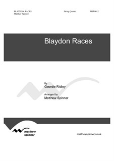 Blaydon Races by Geordie Ridley - sheet music on MusicaNeo