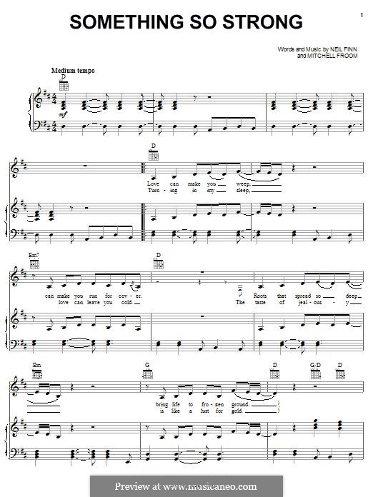 Something So Strong (Crowded House) by M. Froom, N. Finn on MusicaNeo