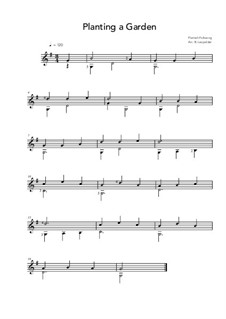 Planting a Garden by folklore - sheet music on MusicaNeo