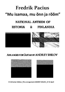 Maamme (Finnish National Anthem) by F. Pacius - sheet music on MusicaNeo