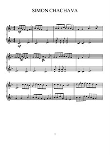 Simon Chachava, CN Op.6 by C. Nicholls - sheet music on MusicaNeo