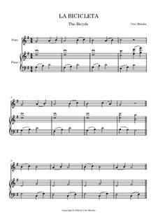 La Bicicleta (The Bicycle) by C. Miralta - sheet music on MusicaNeo