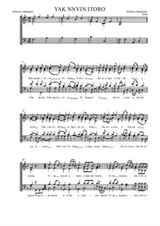 Yak Nnyin Itoro by J. Akpakpan - sheet music on MusicaNeo