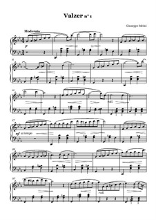 Valzer No.1 by G. Meini - sheet music on MusicaNeo