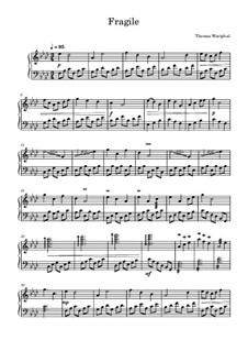 Fragile by T. Westphal - sheet music on MusicaNeo