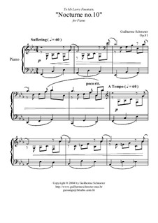 Nocturne 10 by Willy Piano Player - sheet music on MusicaNeo