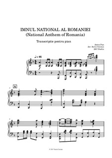 National Anthem of Romania by A. Pann - sheet music on MusicaNeo