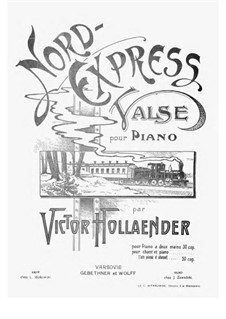 Nord-Express. Valse by V. Hollaender - sheet music on MusicaNeo