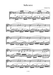 Sulle neve by G. Tosi - sheet music on MusicaNeo