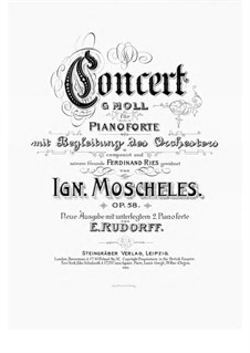 Piano Concerto No.3, Op.58 by I. Moscheles - sheet music on MusicaNeo