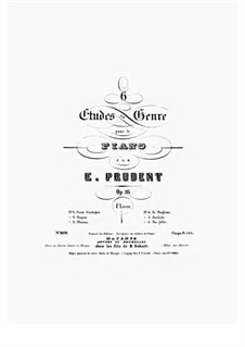 6 Etudes de Genre, Op.16 by É. Prudent - sheet music on MusicaNeo