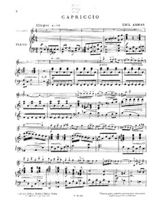 Capriccio by E. Axman - free download on MusicaNeo