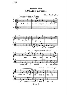 Ave verum by G. Bentivoglio - free download on MusicaNeo