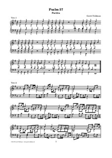 Psalm 57 (partita, manualiter) by G. Veldman - sheet music on MusicaNeo