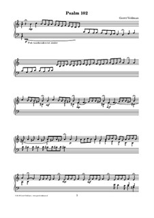 Psalm 102 by G. Veldman - sheet music on MusicaNeo