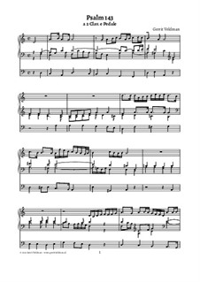 Psalm 143 by G. Veldman - sheet music on MusicaNeo