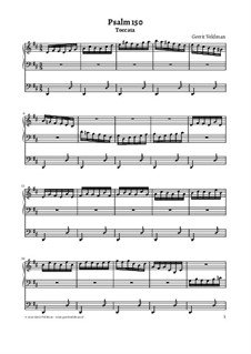 Psalm 150 (toccata) by G. Veldman - sheet music on MusicaNeo