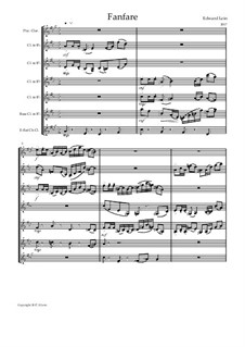 Fanfare for Clarinet Ensemble by E. Lein - free download on MusicaNeo