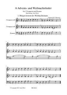 Sechs Advents- und Weihnachtslieder by folklore - sheet music on MusicaNeo