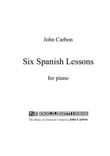 Six Spanish Lessons by J. Carbon - sheet music on MusicaNeo