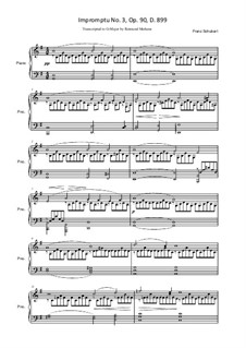 Four Impromptus for Piano, D.899 Op.90 by F. Schubert on MusicaNeo