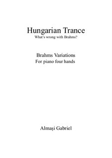 Hungarian Trance by G. Almasi - sheet music on MusicaNeo