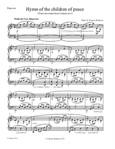 Hymn of the children of peace by F. Boudreau - sheet music on MusicaNeo