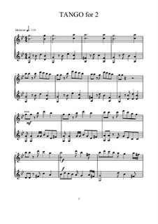 Tango for 2, CN Op.18 by C. Nicholls - sheet music on MusicaNeo
