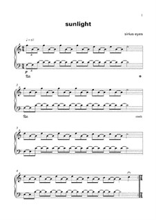 Sunlight by Sirius Eyes - sheet music on MusicaNeo
