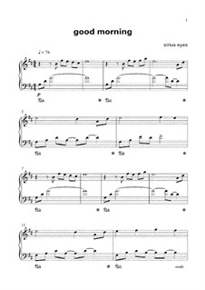 Good Morning by Sirius Eyes - sheet music on MusicaNeo