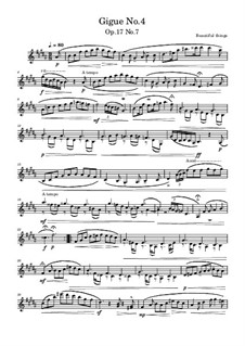 Gigue No.4, Op.17 No.7 by B.t. Martínez - sheet music on MusicaNeo