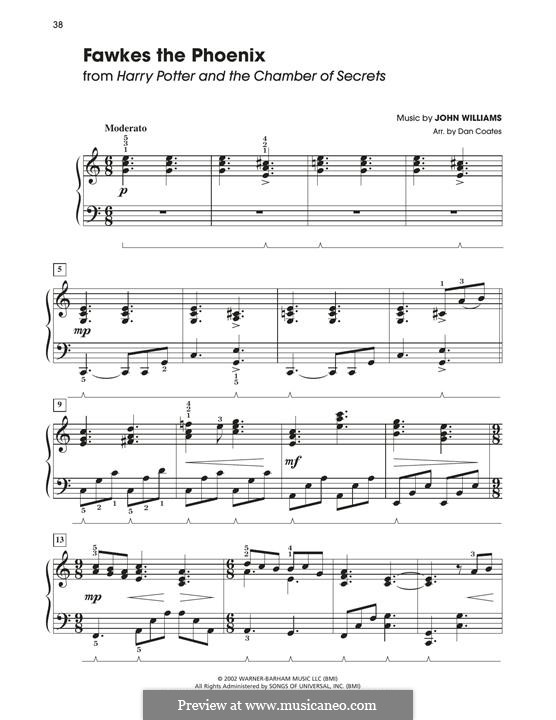 Fawkes The Phoenix (from Harry Potter) by J. Williams on MusicaNeo