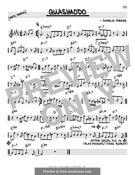 Quasimodo by C. Parker - sheet music on MusicaNeo