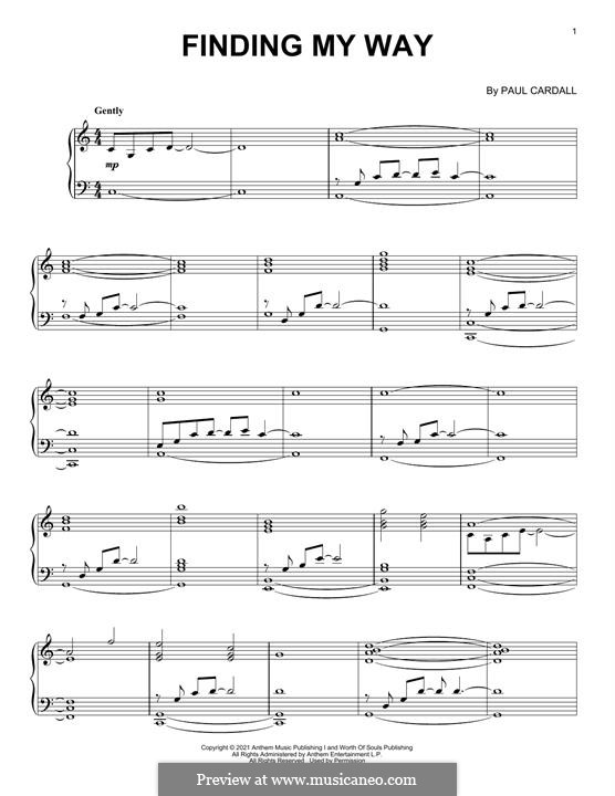 Finding My Way by P. Cardall - sheet music on MusicaNeo