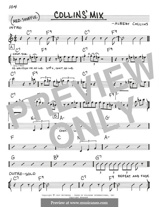 Collins' Mix by A. Collins - sheet music on MusicaNeo