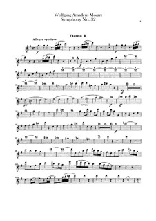Symphony No.32 in G Major, K.318 by W.A. Mozart - sheet music on MusicaNeo