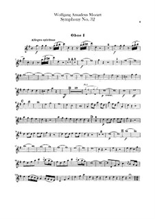 Symphony No.32 in G Major, K.318 by W.A. Mozart - sheet music on MusicaNeo