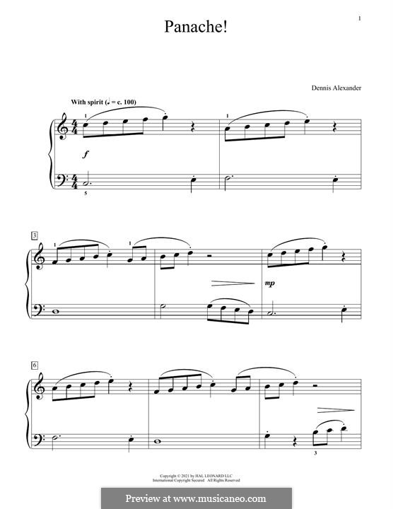 Panache! by D. Alexander - sheet music on MusicaNeo