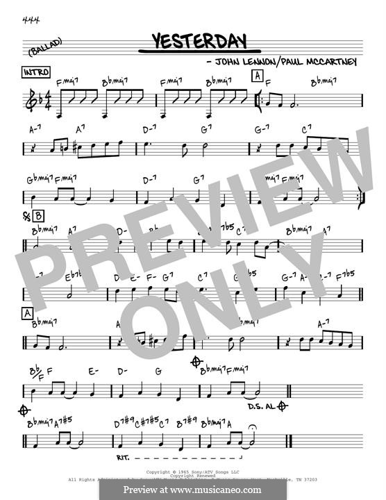 Vocal version (Yesterday (The Beatles)) by J. Lennon, P. McCartney on ...